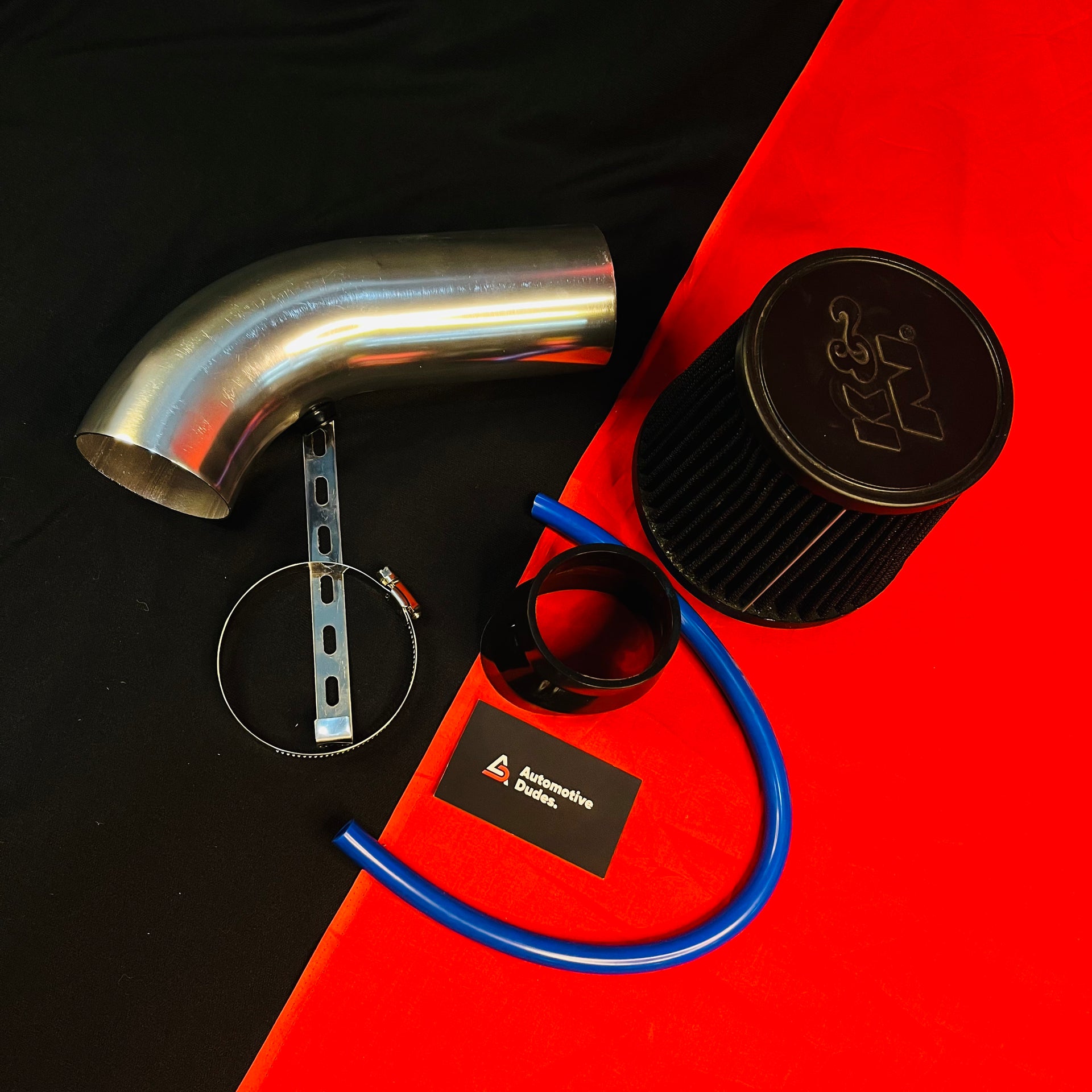 K&N Universal Conical Air Filter with 3-Inch Cold Air Intake Pipe ...